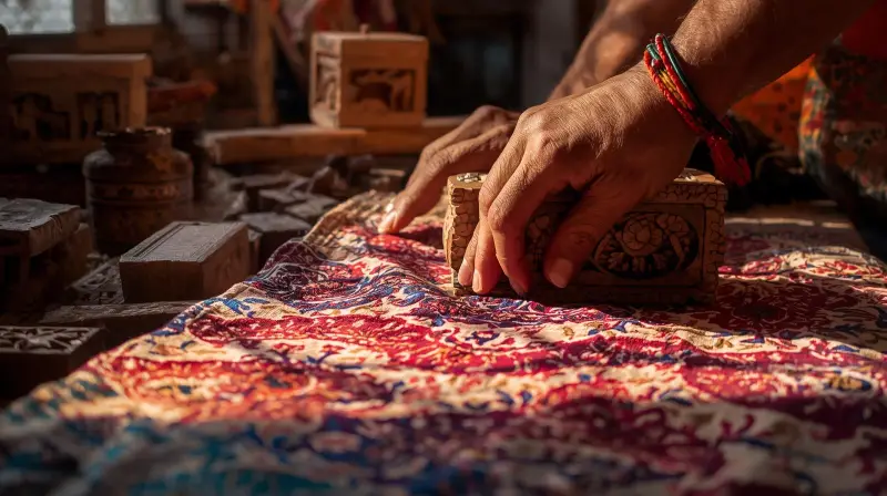 Exploring the Art of Ajrakh Printing on Sarees - Latest Fashion News ...